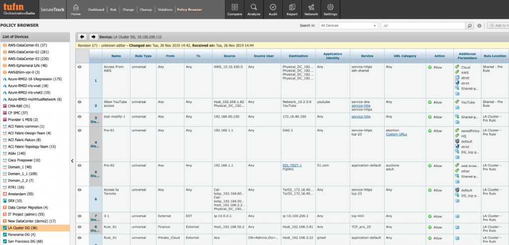 SecureTrack防火墙和安全策略管理 – 虹科网络安全