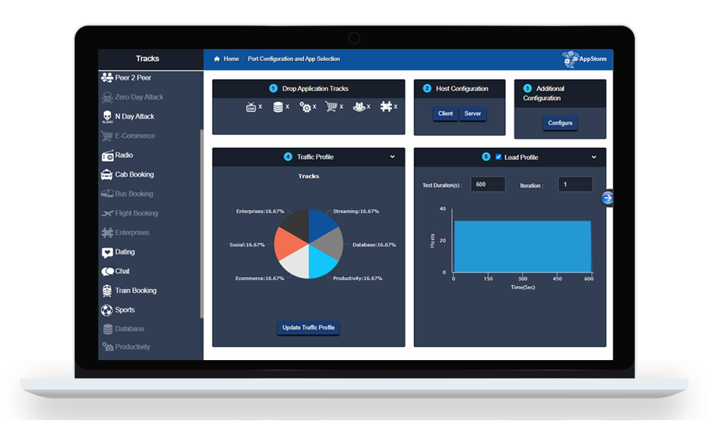 AppStorm网络流量生成器 – 虹科网络安全